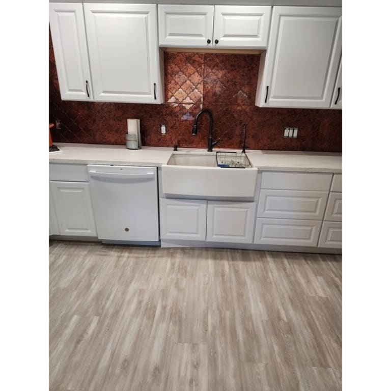 Fasade Monaco Decorative Vinyl 18in x 24in Backsplash Panel in ...