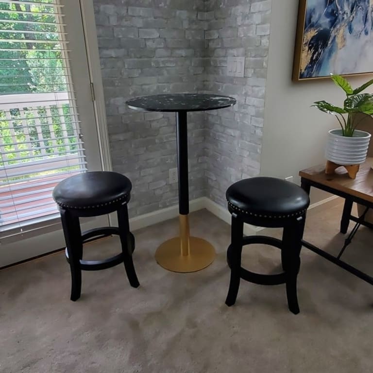 Linx 23" Faux Marble Pub table - Bed Bath & Beyond - 31982736