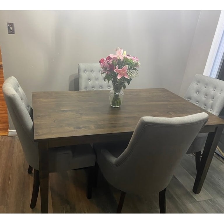 Simple Living Olin Modern Farmhouse Dining Table - On Sale - Bed Bath ...