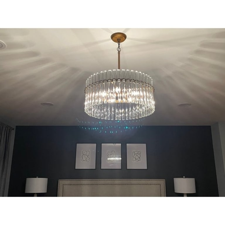 Casandra 5-light Crystal Chandelier - On Sale - Bed Bath & Beyond ...