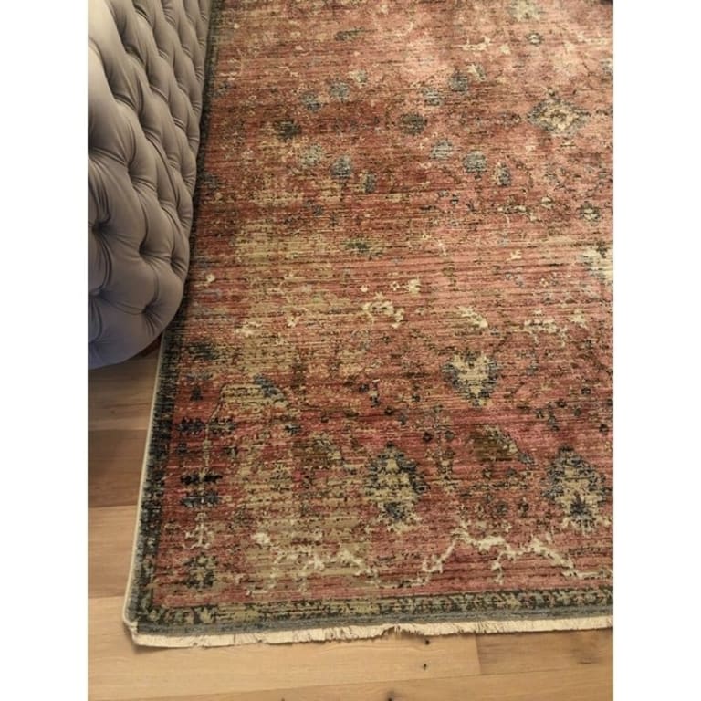 Marcella Oriental Pink/ Gray Area Rug - On Sale - Bed Bath & Beyond ...