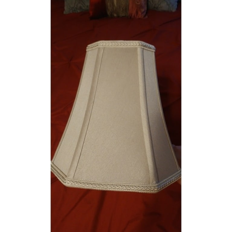 Royal Designs Grey Rectangle Bell Lamp Shade - Bed Bath & Beyond - 15274044