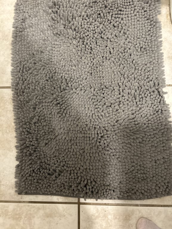 Tiny Dreamers Grey Noodle Bath Rug 17x24 | Bath Decor | At Home