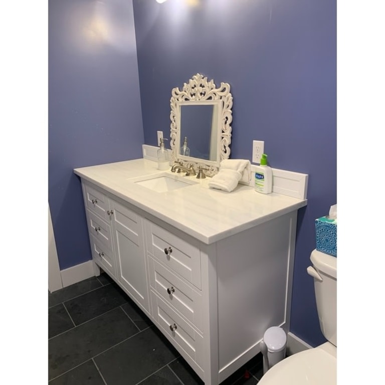 James Martin Vanities Palisades 60" Single Vanity, Bright White - Bed ...