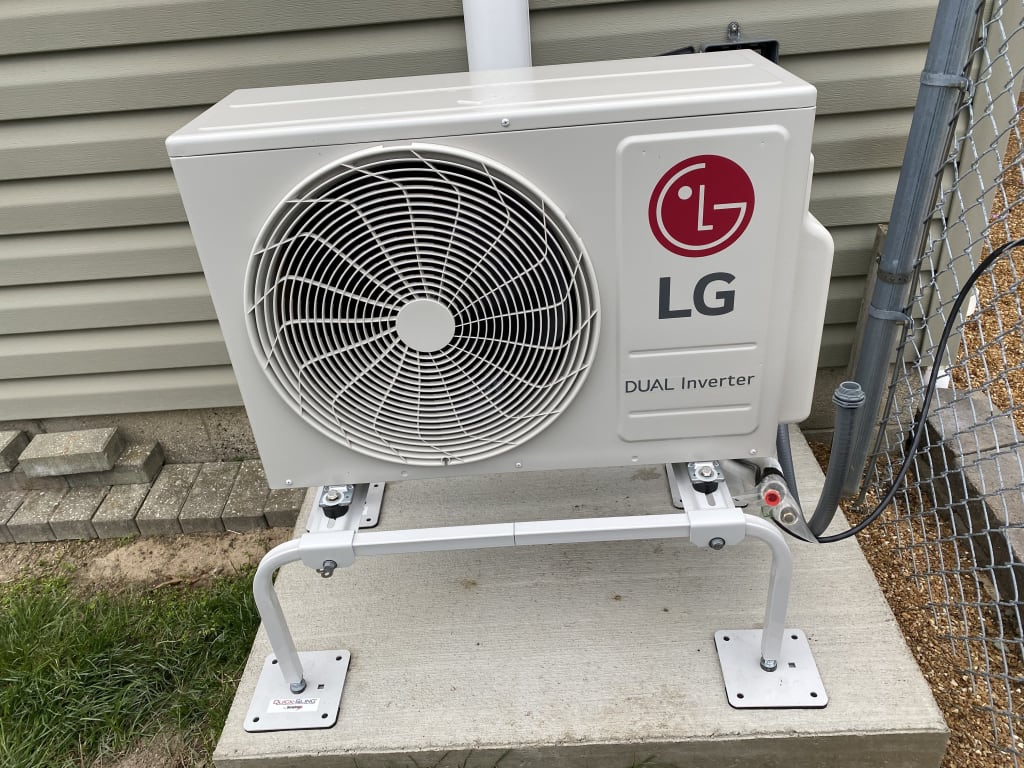 QSMS1201 - DiversiTech QSMS1201 - 12" Mini Split Stand "Wide" (Steel)