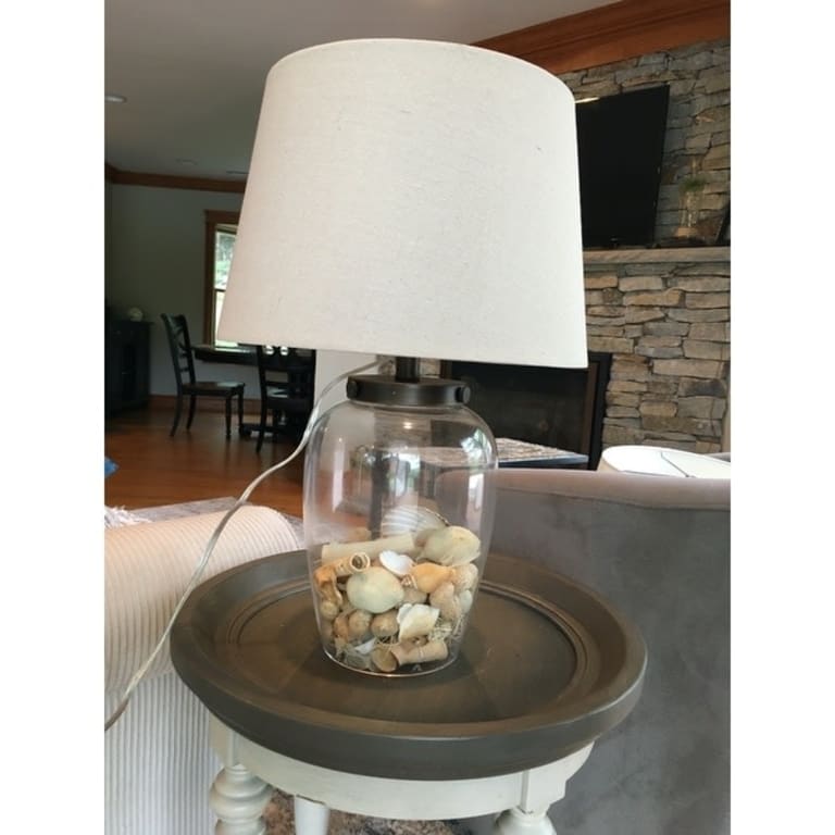 Glass Fillable Table Lamp with Shade - On Sale - Bed Bath & Beyond ...