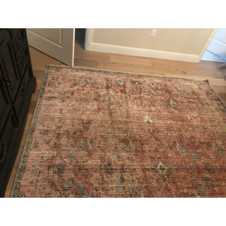 Marcella Oriental Pink/ Gray Area Rug - On Sale - Bed Bath & Beyond ...