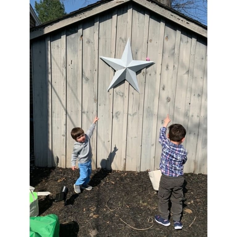 Farmhouse White Barn Star 36" - On Sale - Bed Bath & Beyond - 30034834