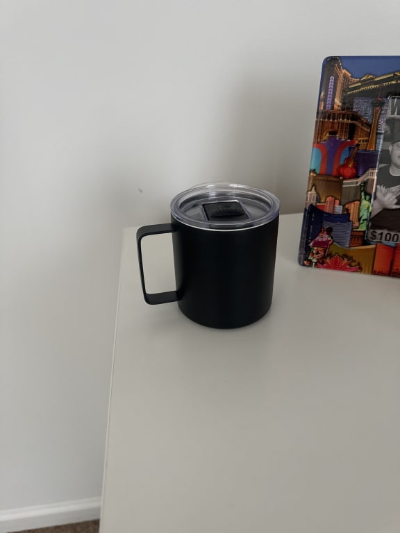 Hydraflow White Parker Vacuum Insulated Mug, 10oz