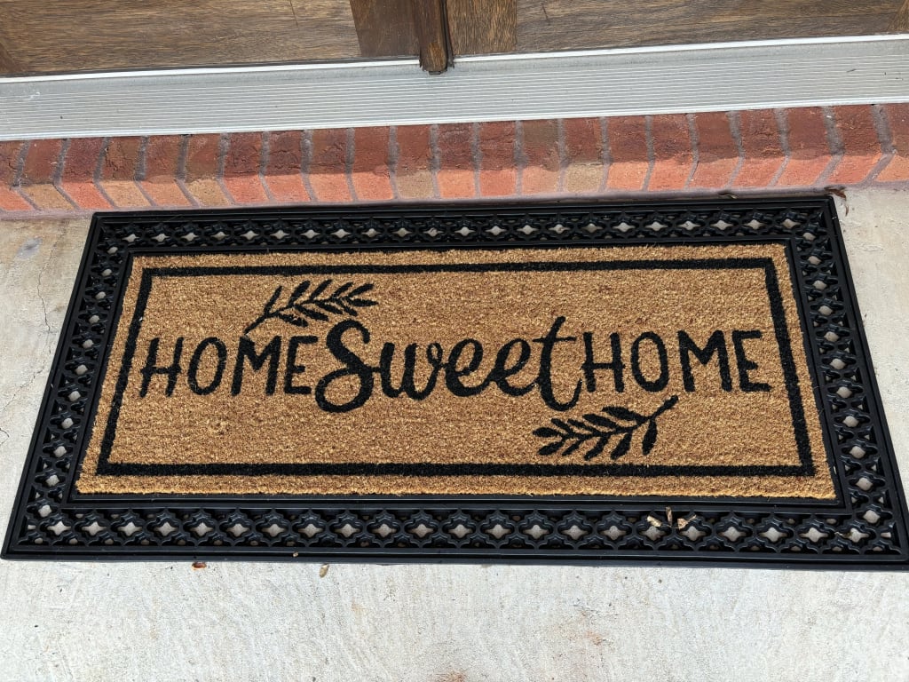Home Sweet Home Rubber & Coir Mat, 22x47 | At Home