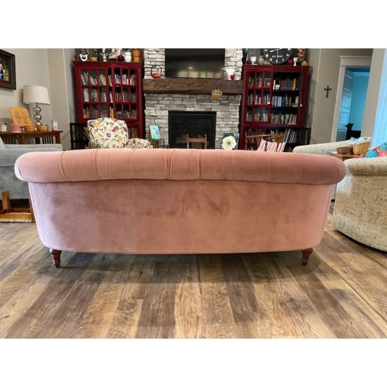 La Rosa 84" Victorian Chesterfield Tufted Sofa - On Sale - Bed Bath ...