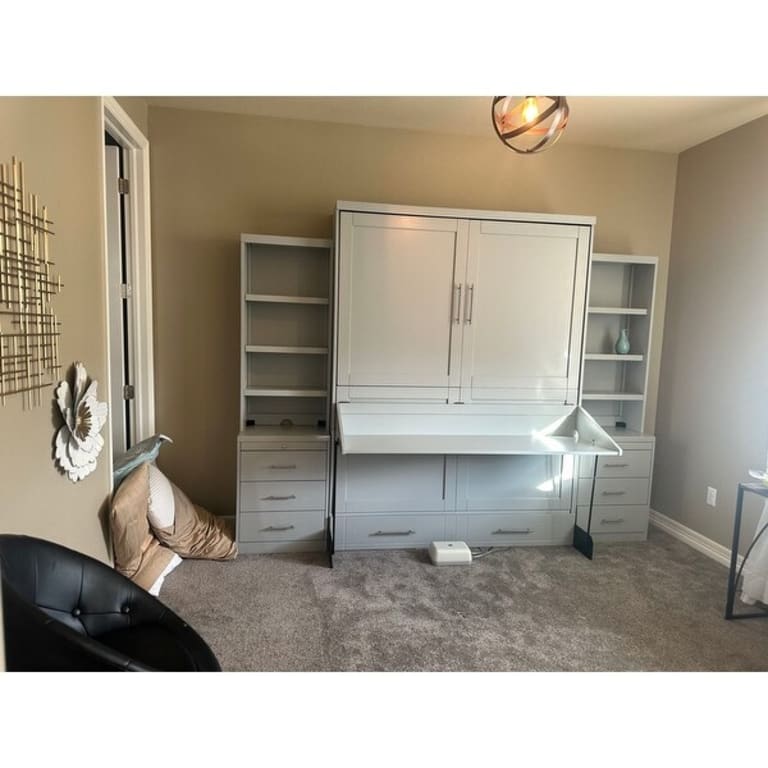 Brentwood Queen Murphy 2-pier Desk Bed - On Sale - Bed Bath & Beyond ...