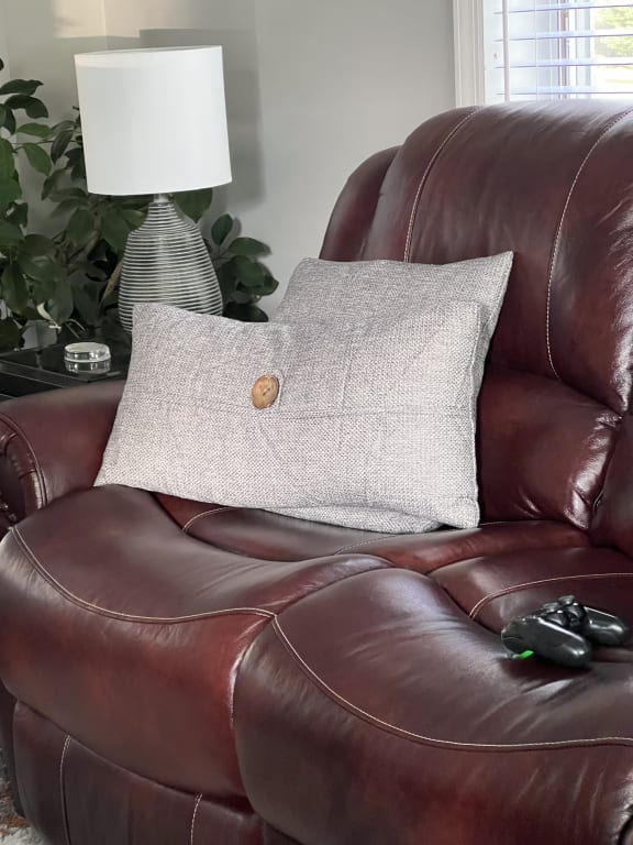 Clayton Teal Coconut Button Throw Pillow, 20"