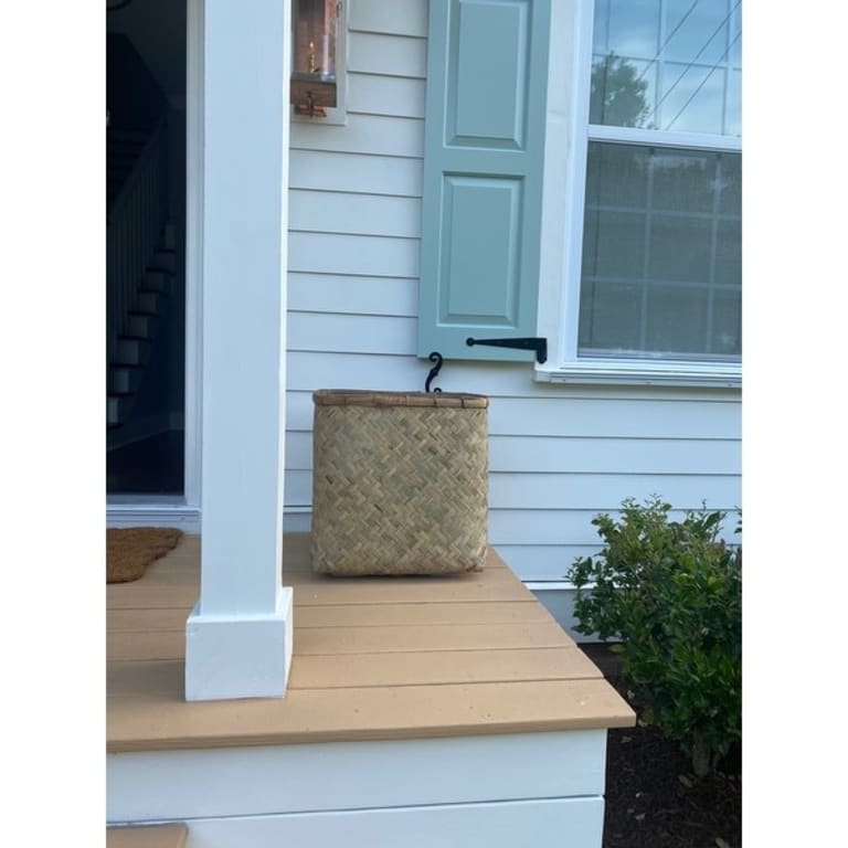 Pottery Pots Kobe Bamboo Indoor Outdoor Square Planter, Natural Finish ...