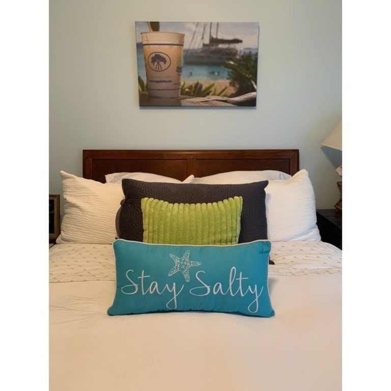 Stay Salty Embroidered 12x24 Throw Decorative Accent Throw Pillow - On ...