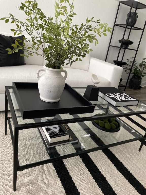 18x18 Matted to 4x4 Wall Frame, Black