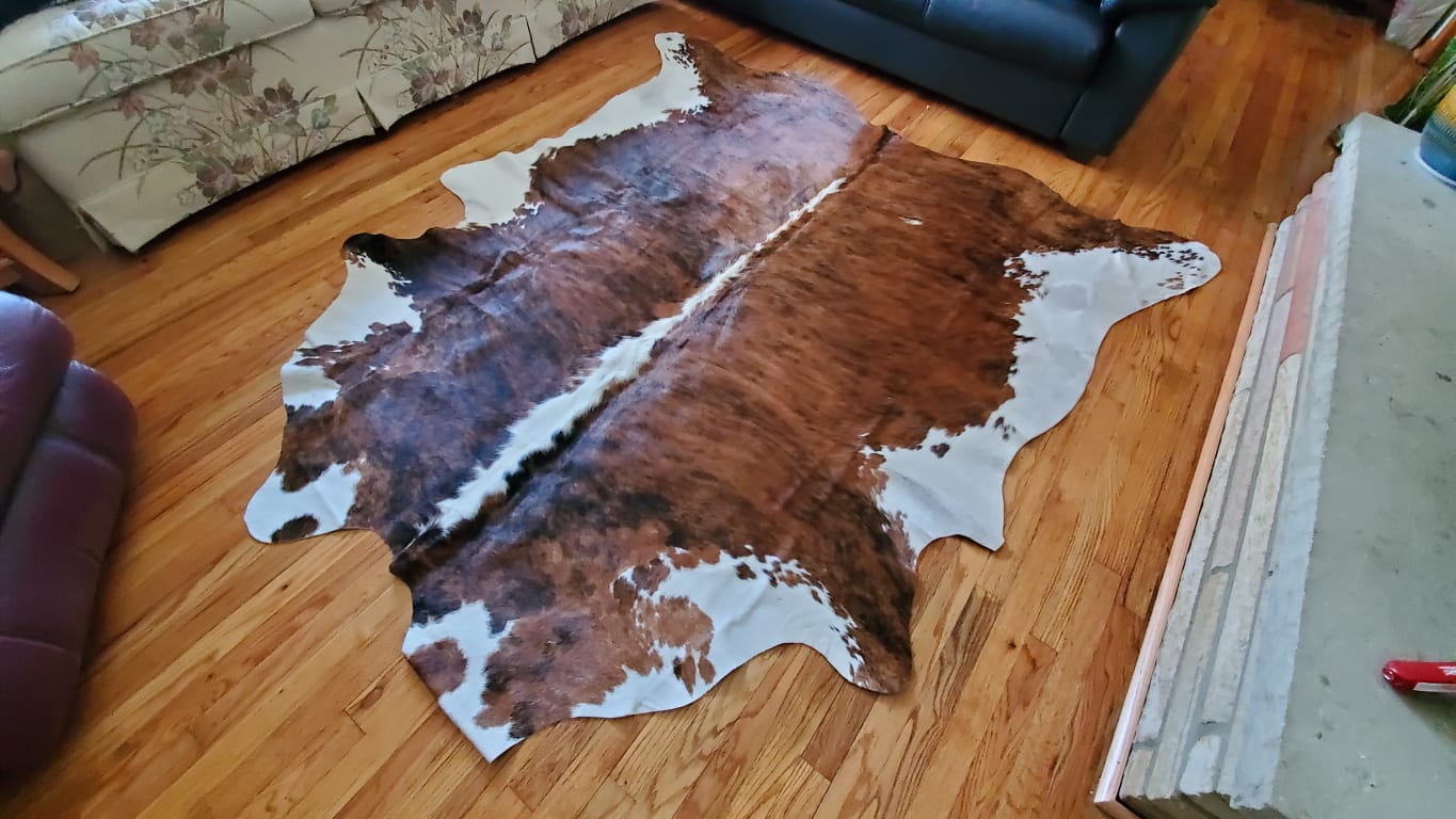 Tri-Color Cowhide Area Rug | Overland
