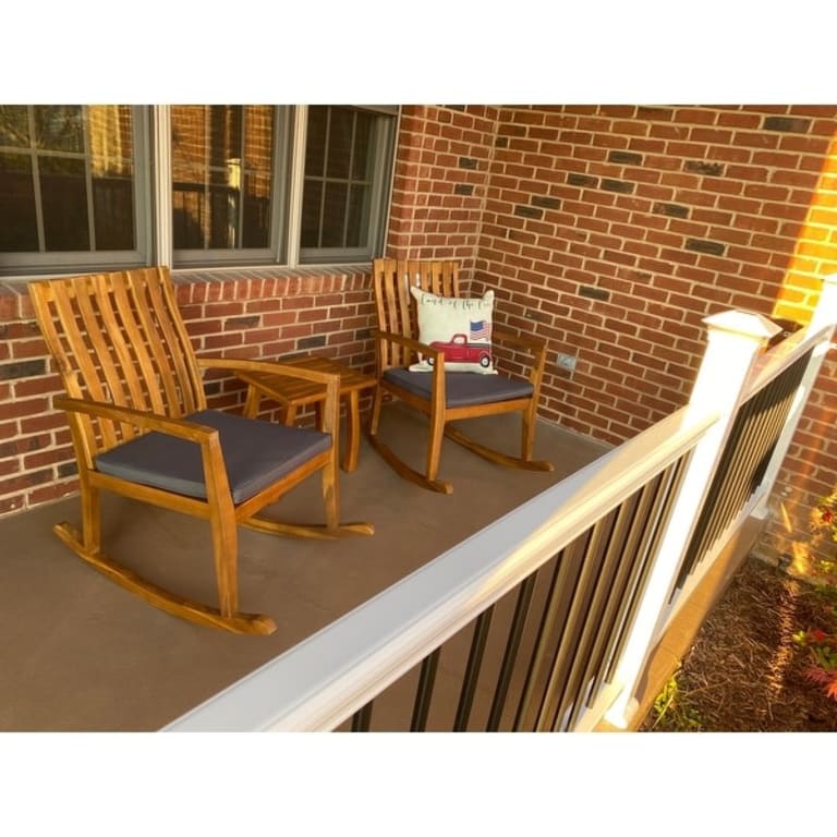 Colmena Outdoor 2 Seater Rocking Chair Set with Side Table by ...