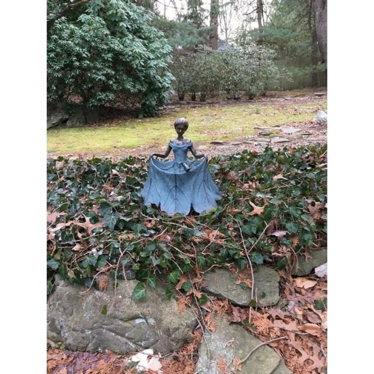 Polystone Lady Leaf Dress Feeder 13"T - On Sale - Bed Bath & Beyond ...