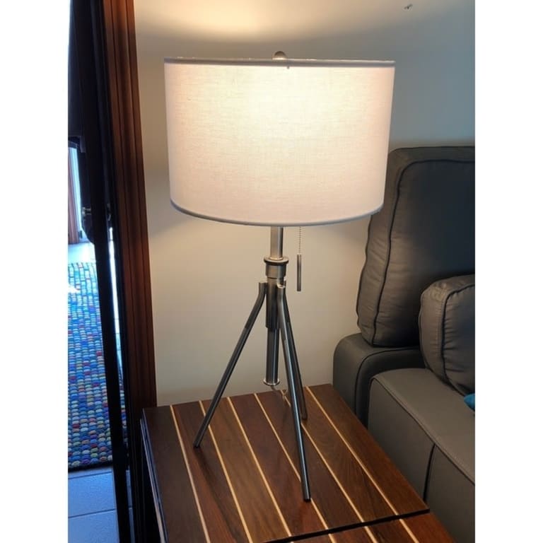 Fali Contemporary Metal Tripod Legs Table Lamp by Furniture of America ...