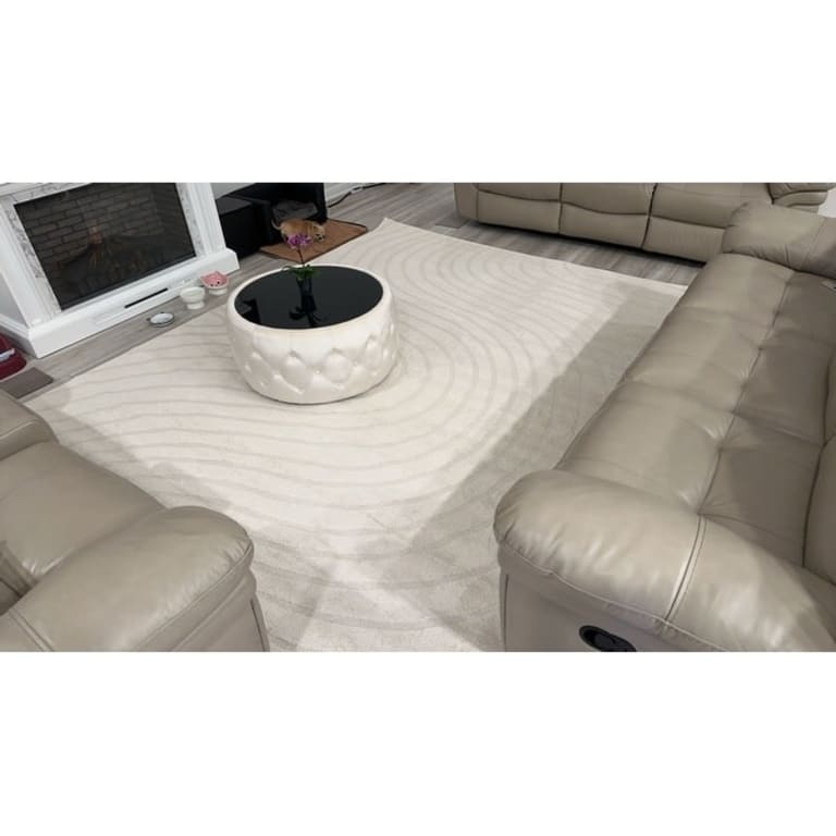 Luxe Weavers Modern Geometric Wave Area Rug, Stain Resistant Carpet ...