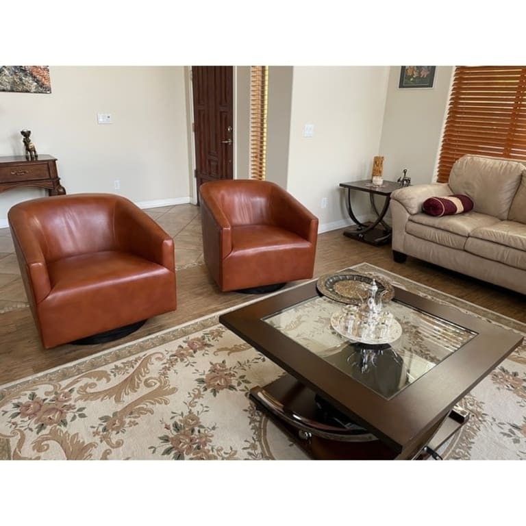Gilbert Wood Base Swivel Chair by Greyson Living - On Sale - Bed Bath ...