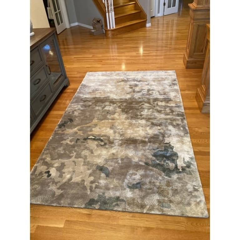 Porch & Den Caron Handmade Light Grey/ Taupe Abstract Pattern Area Rug ...