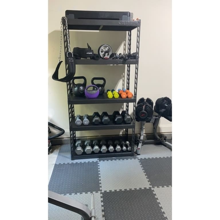 Gladiator GarageWorks 36" Wide EZ Connect Rack with Five 18" Deep Shelves - 36" w x 72" H x 18 ...