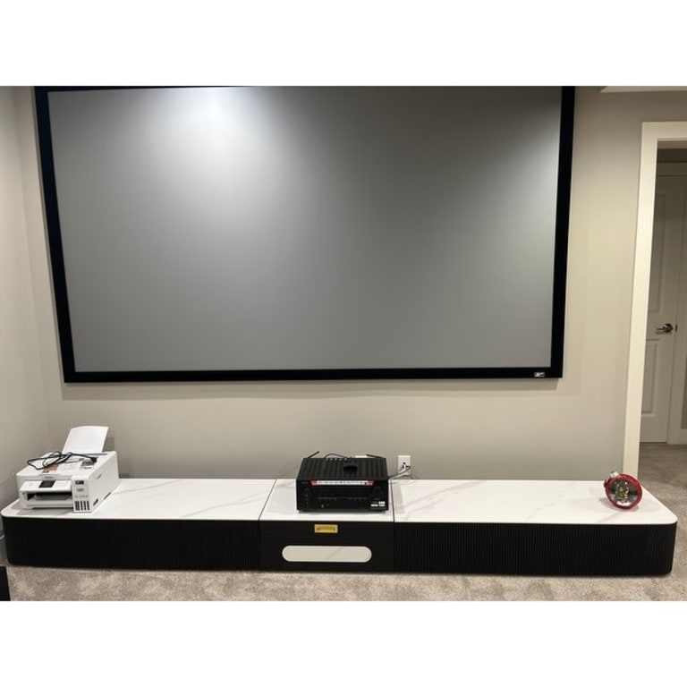 Modern TV Stand for Projector, Sintered Stone TV Cabinet with Drawers ...