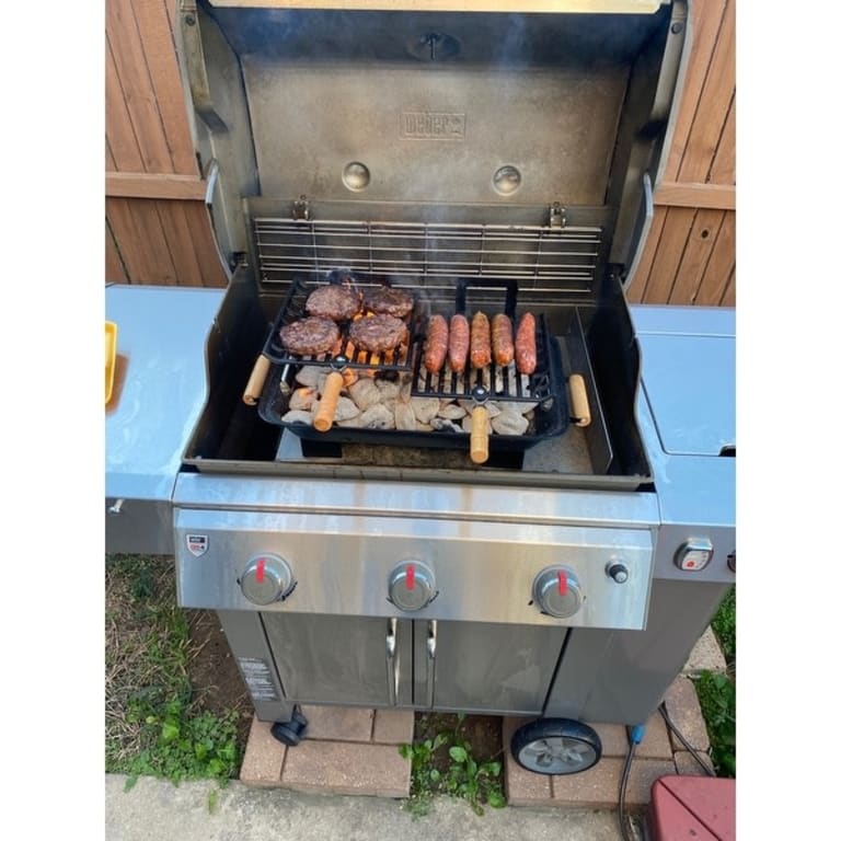 Kay Home 10" X 18" Cast Iron Charcoal Hibachi Grill - On Sale - Bed ...