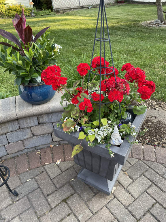 Japi All Weather Proof Black Slate Resin Square Fluted Outdoor Urn ...