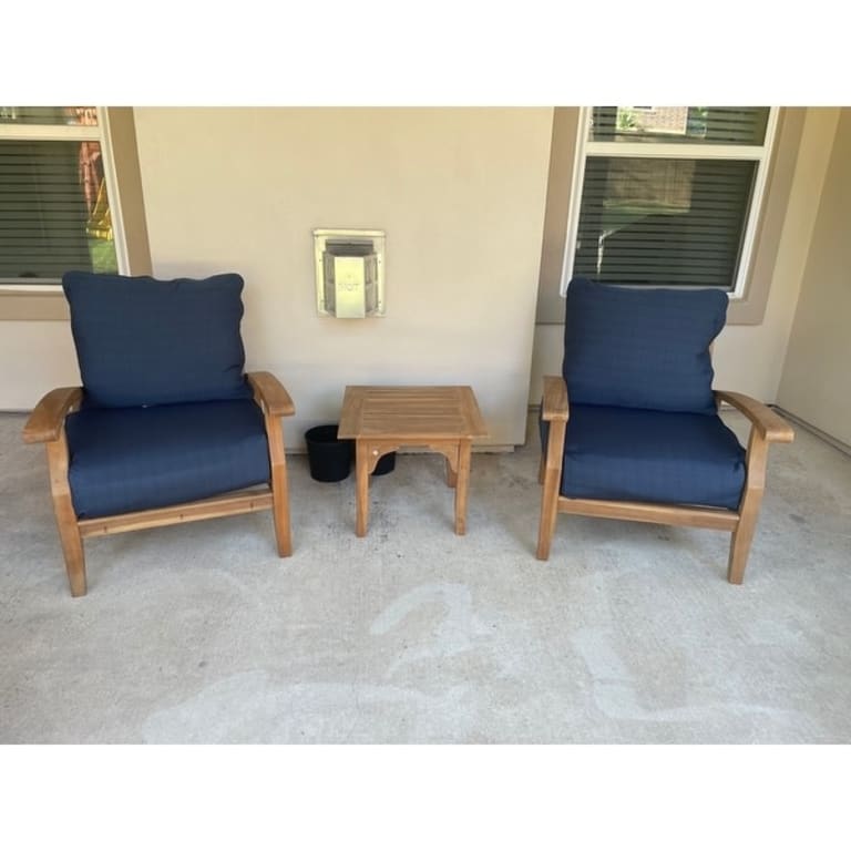 Cambridge Casual Leon Teak Patio Side Table - On Sale - Bed Bath ...