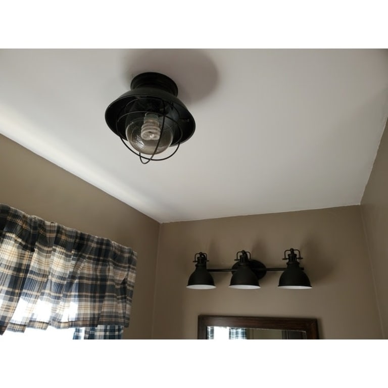 Trade Winds Lakeshore Semi-Flush Mount Ceiling Light in Oil Rubbed ...