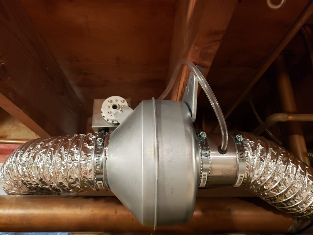 DBF4XL - Fantech DBF4XL - DBF4XL Duct Booster Fan (Metal) w/ Cord