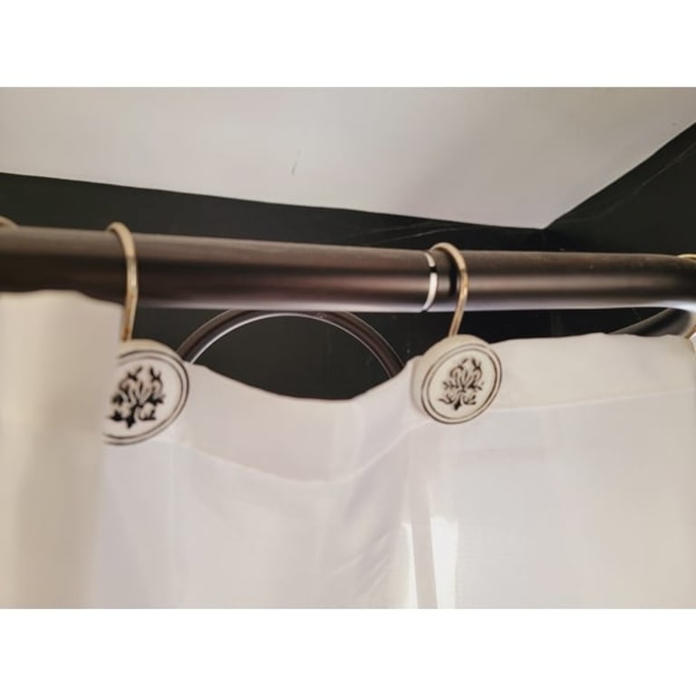 Kingston Brass Vintage Rectangular Shower Curtain Rod - Bed Bath ...