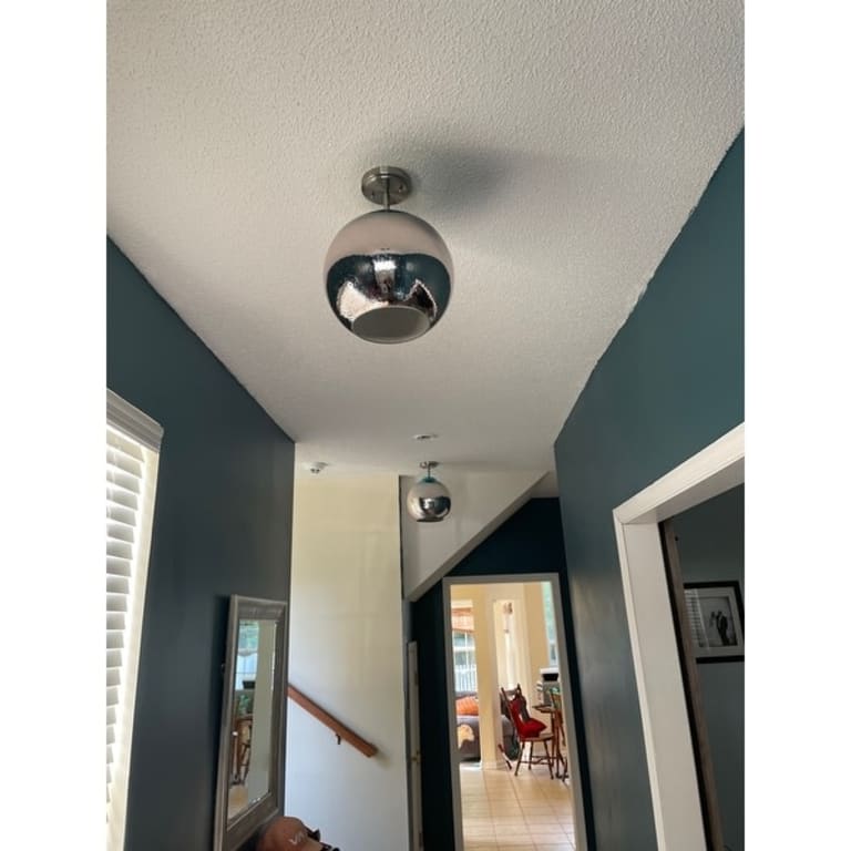 Aztec Lighting Contemporary 1-light Brushed Nickel/Mint Green Pendant ...