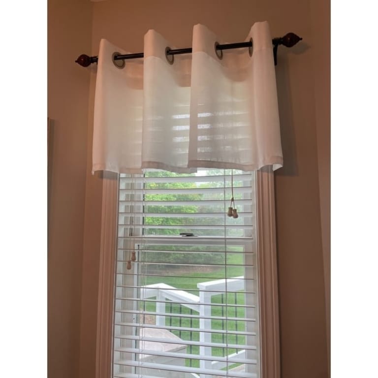 ATI Home Loha Light Filtering Grommet Straight Valance - 54x18 - Bed ...