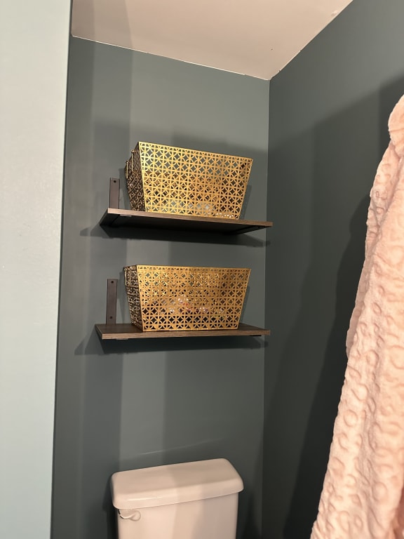 Geo Gold Metal Rectangle Storage Basket, Medium