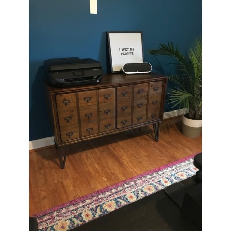 Carbon Loft Shellstrop Oxford Brown Distressed 2-door Cabinet - 43.5"L ...