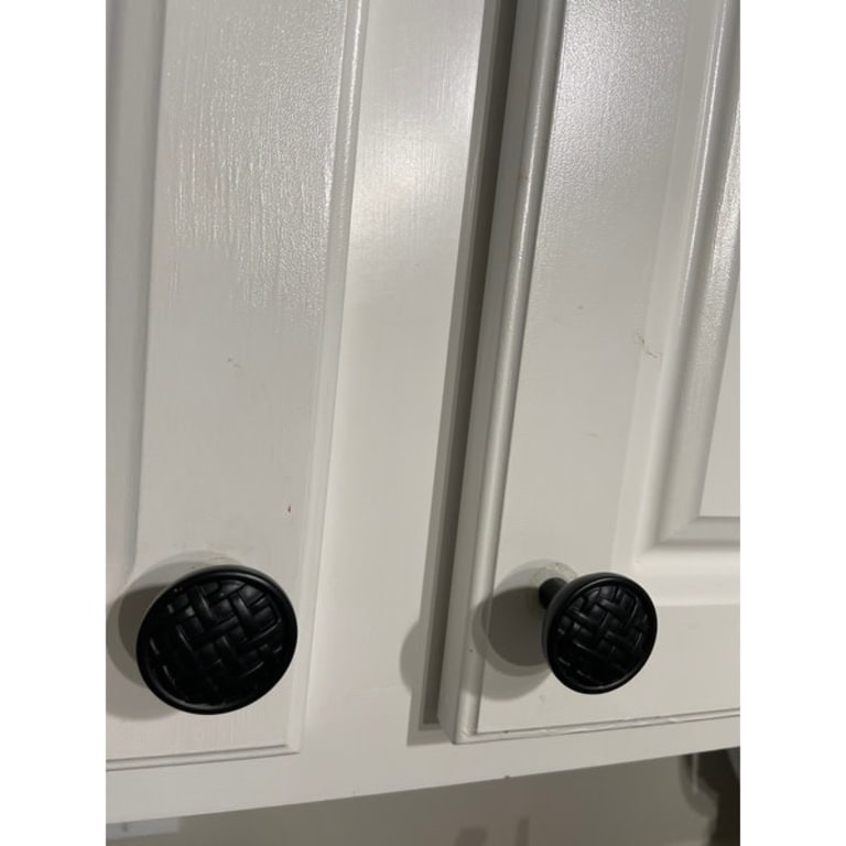 Stone Mill Hardware - Matte Black Basket Weave Cabinet Knobs (Pack of 25) - Bed Bath & Beyond ...