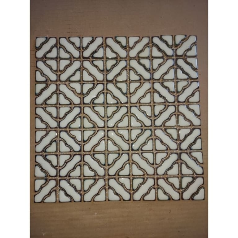 Merola Tile Tower Beige 12" x 12" Porcelain Floor and Wall Tile - Bed ...