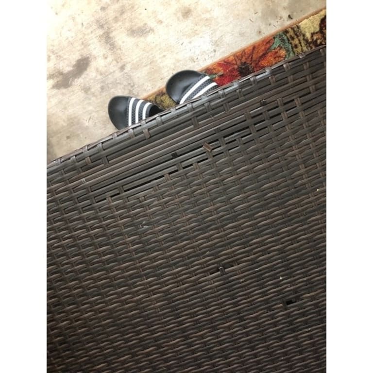 Regent Outdoor Wicker Storage Bench with Rack by Christopher Knight ...