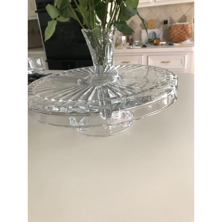 Godinger Dublin Crystal Cake Plate with Dome - Bed Bath & Beyond - 12021636
