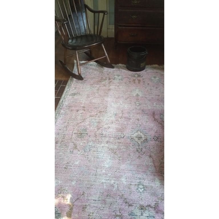 Marcella Oriental Pink/ Gray Area Rug - On Sale - Bed Bath & Beyond ...