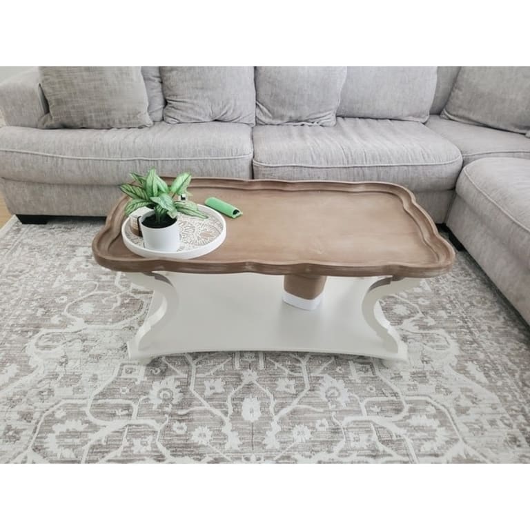 COZAYH Rustic Farmhouse Cottagecore Coffee Table - On Sale - Bed Bath ...