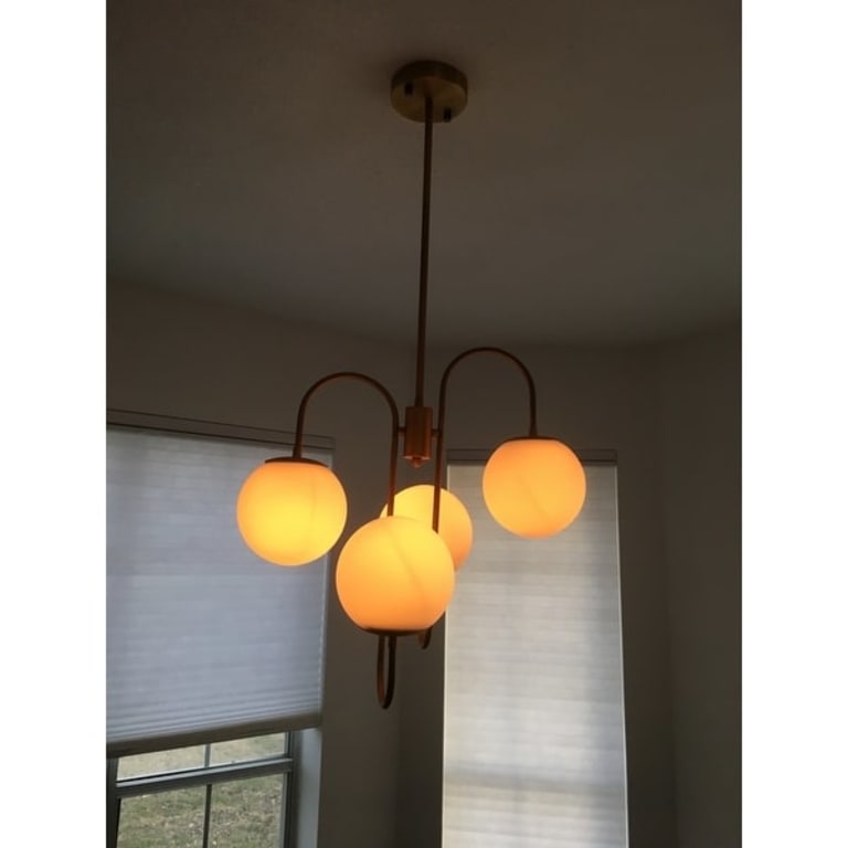 Eziz Gold 4-light Chandelier - Bed Bath & Beyond - 28127768