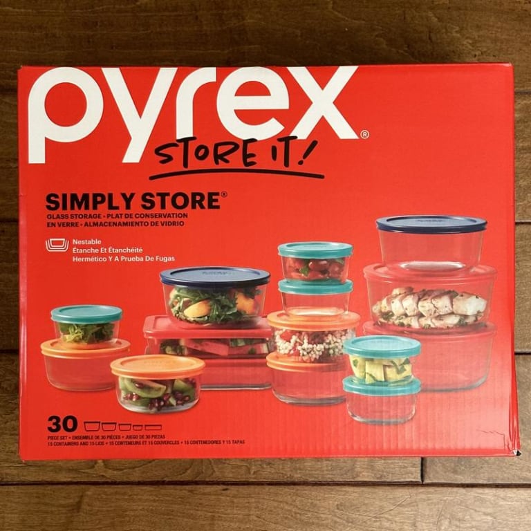 Pyrex 10-Piece Multicolored Food Storage Set