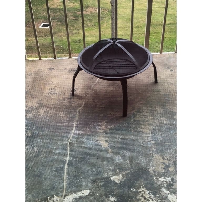 22 inches Foldable Iron Brazier Wood Burning Fire Pit - On Sale - Bed ...