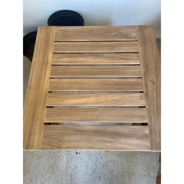 Cambridge Casual Leon Teak Patio Side Table - On Sale - Bed Bath ...
