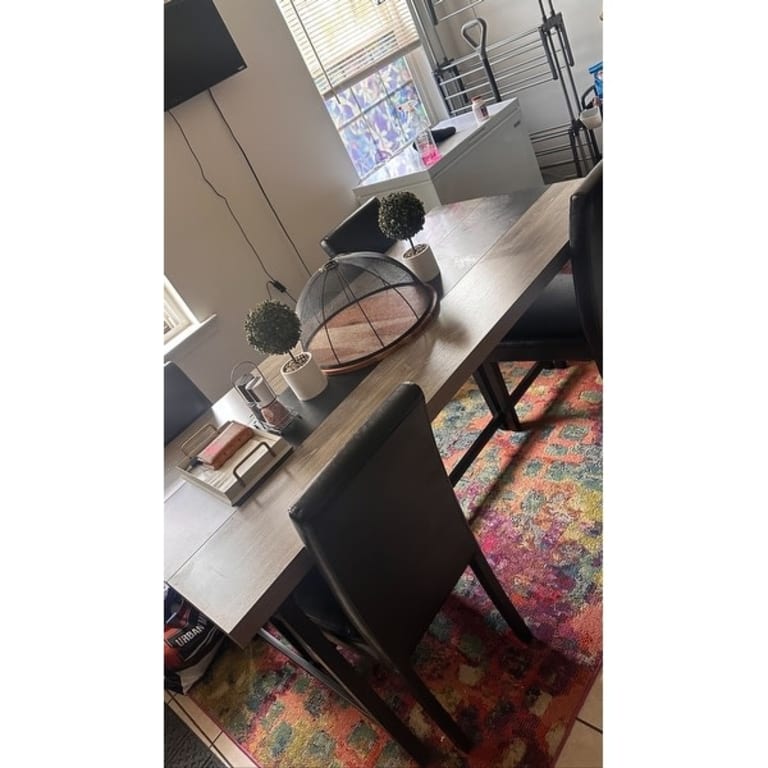 Dining Table for 8 People, 70.87-inch Rectangular Wood Kitchen Table ...